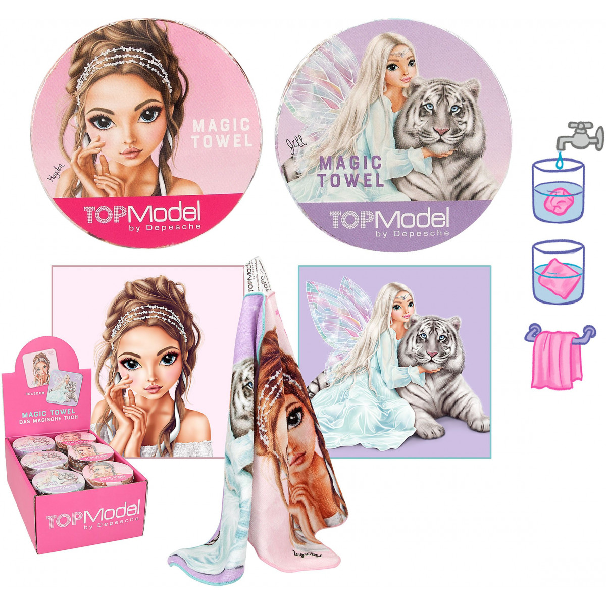 Depesche - TOPModel - Magisches Handtuch Glitter Queen