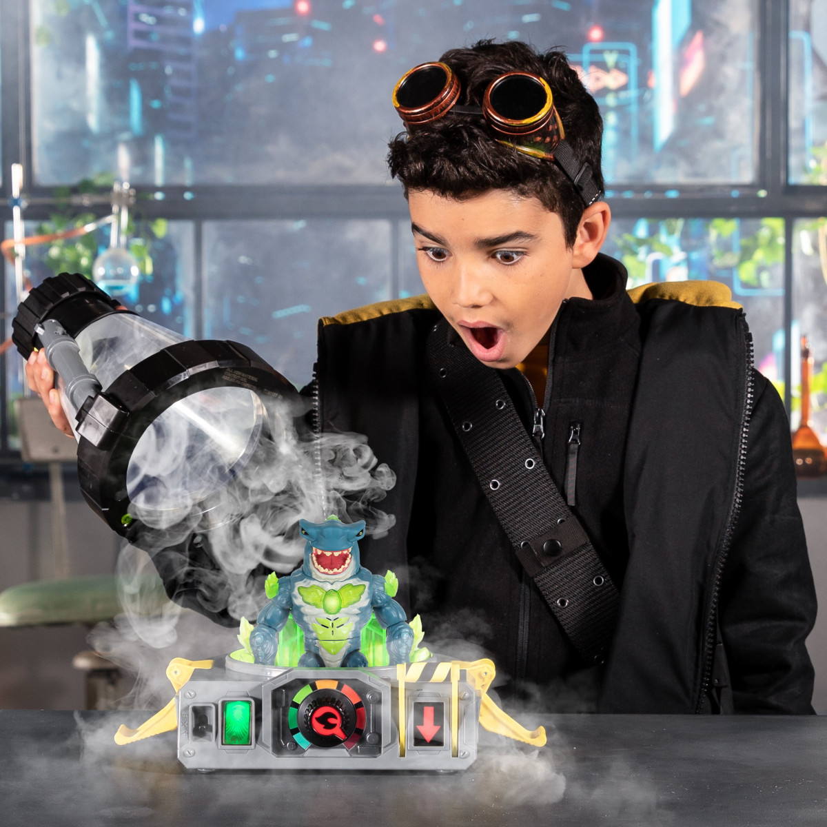 Moose Toys Deutschland - Beast Lab - Hai-Labor-Spielset mit echte